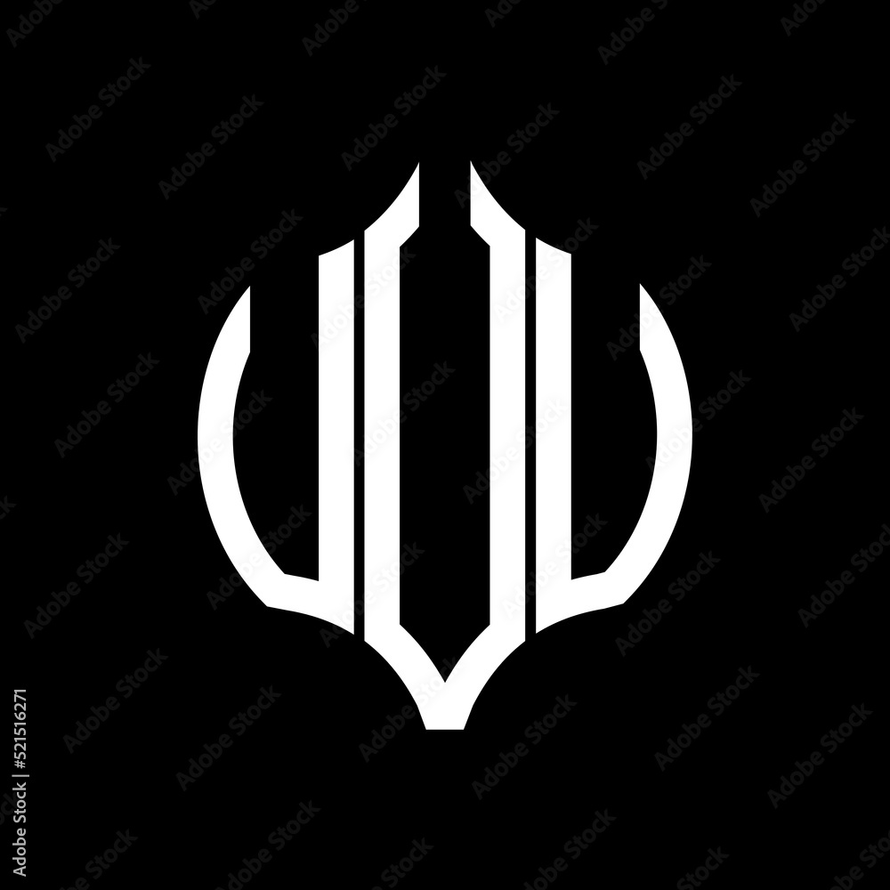 VVV letter logo. VVV best black background vector image. VVV Monogram ...