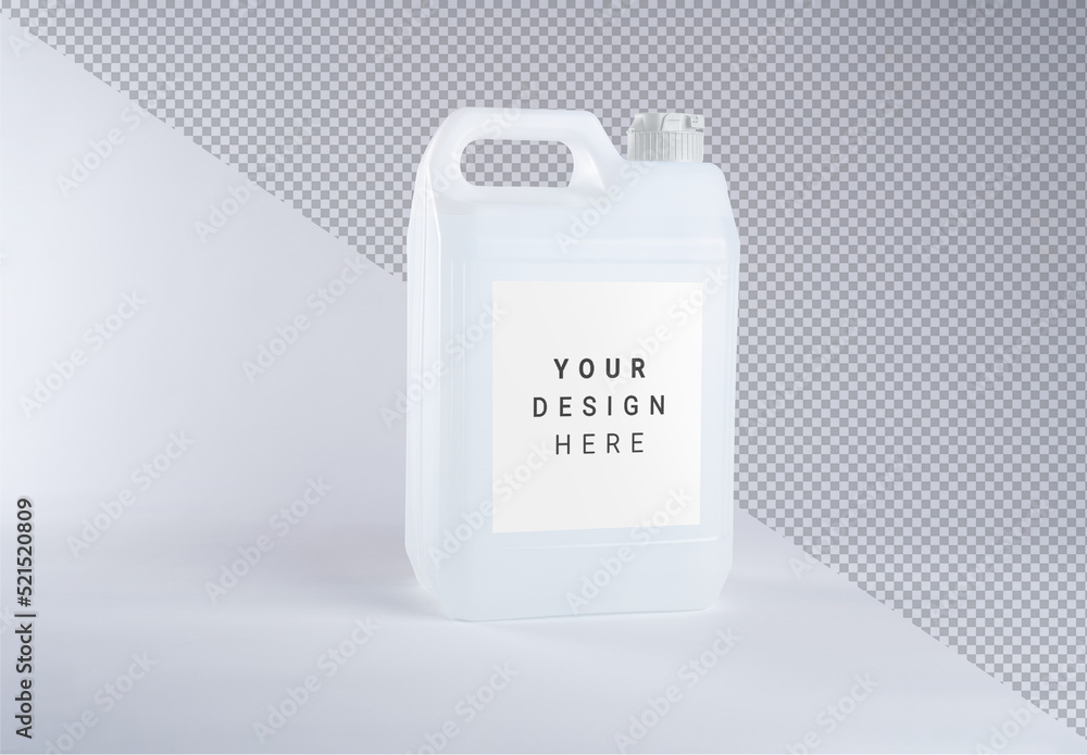 Five Liter Big Plastic Liquid Canister Gallon with Handle with Editable ...