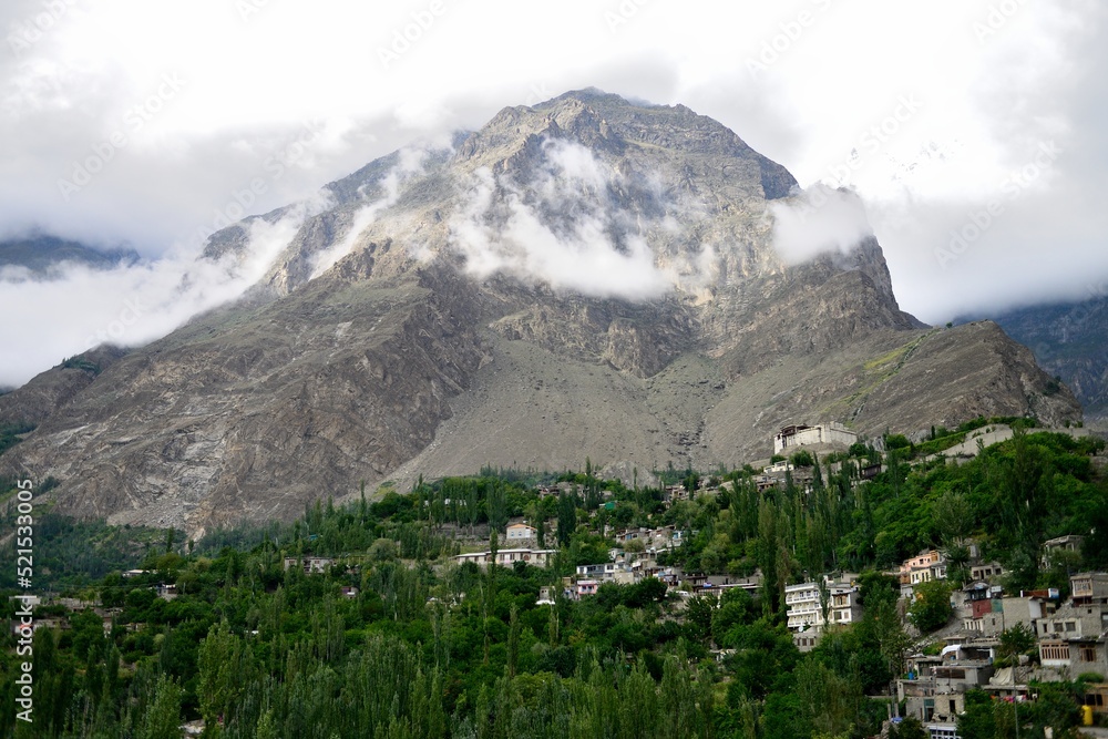 Ancient Baltit Fort overlooking Hunza Valley in Pakistan's Gilgit ...