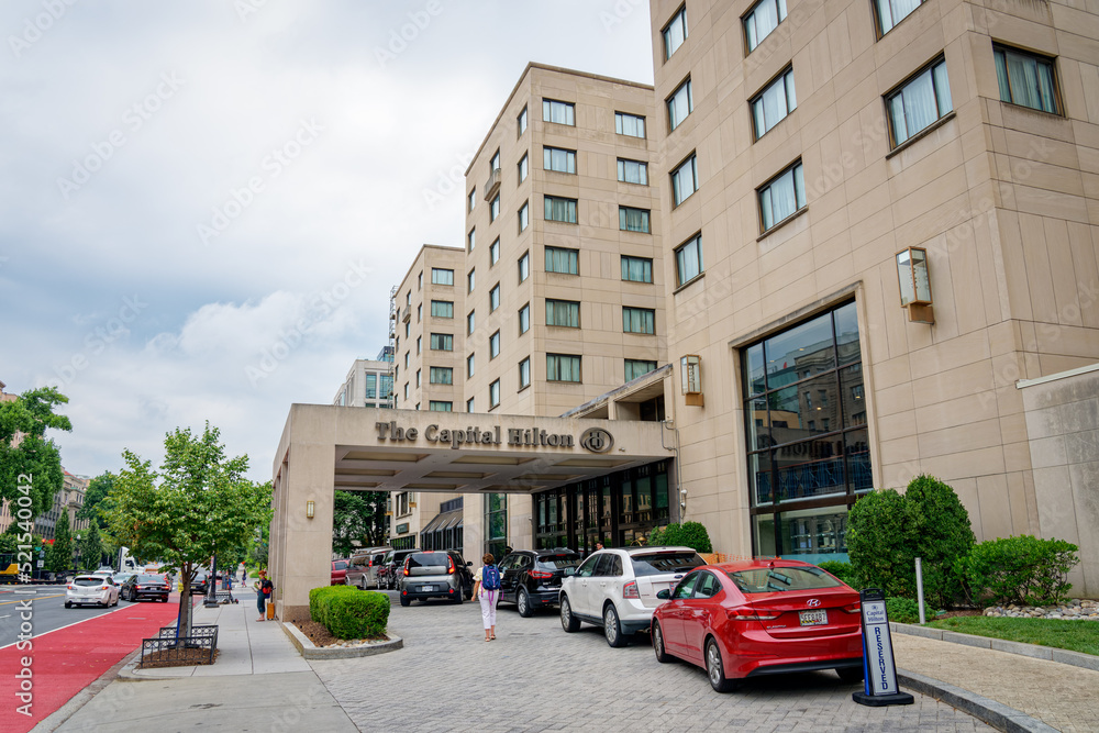 Washington, DC - June 27, 2022: The Capital Hilton, originally named ...