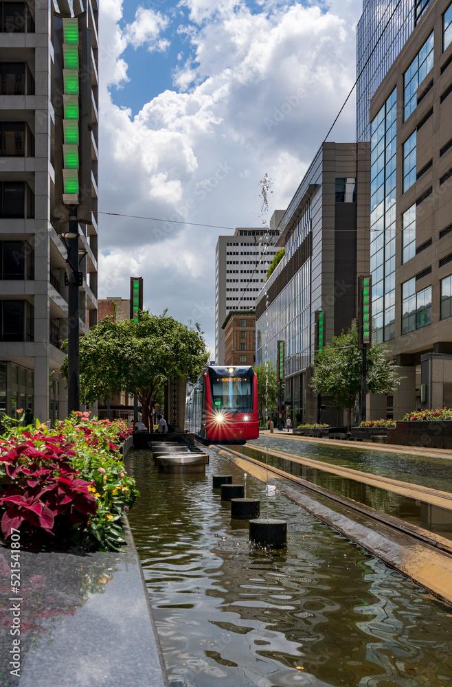 Light rail in the City Stock Photo | Adobe Stock