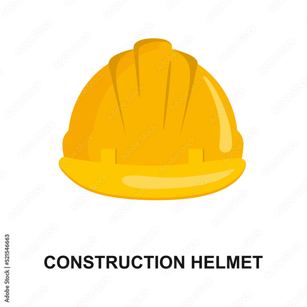 Construction Helmet icon. Simple element from construction collection. Creative Construction ...