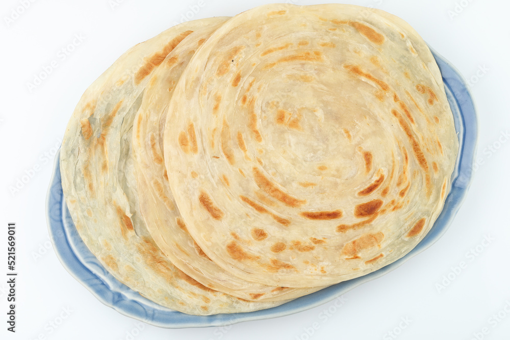 Kerala paratha porotta roti /Malabar parotta barotta is a layered ...