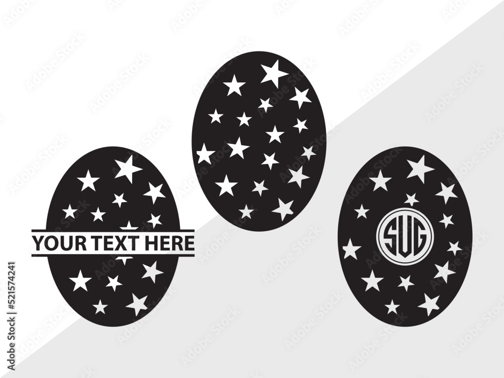 Egg Monogram SVG | Egg Pattern Svg | Egg Hunt Svg | Pattern Egg Clipart ...