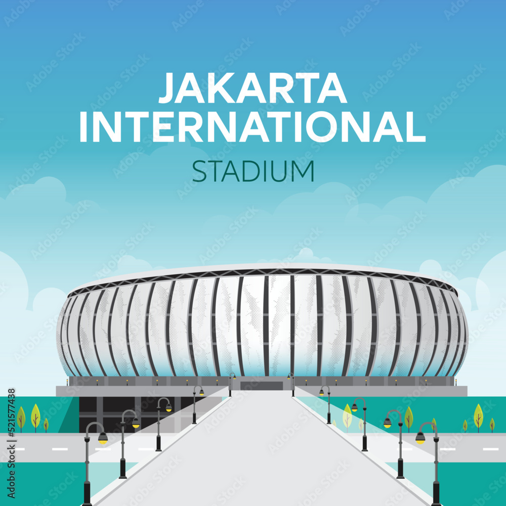 Jakarta International Stadium (JIS) - Indonesia Football Stadium Stock ...