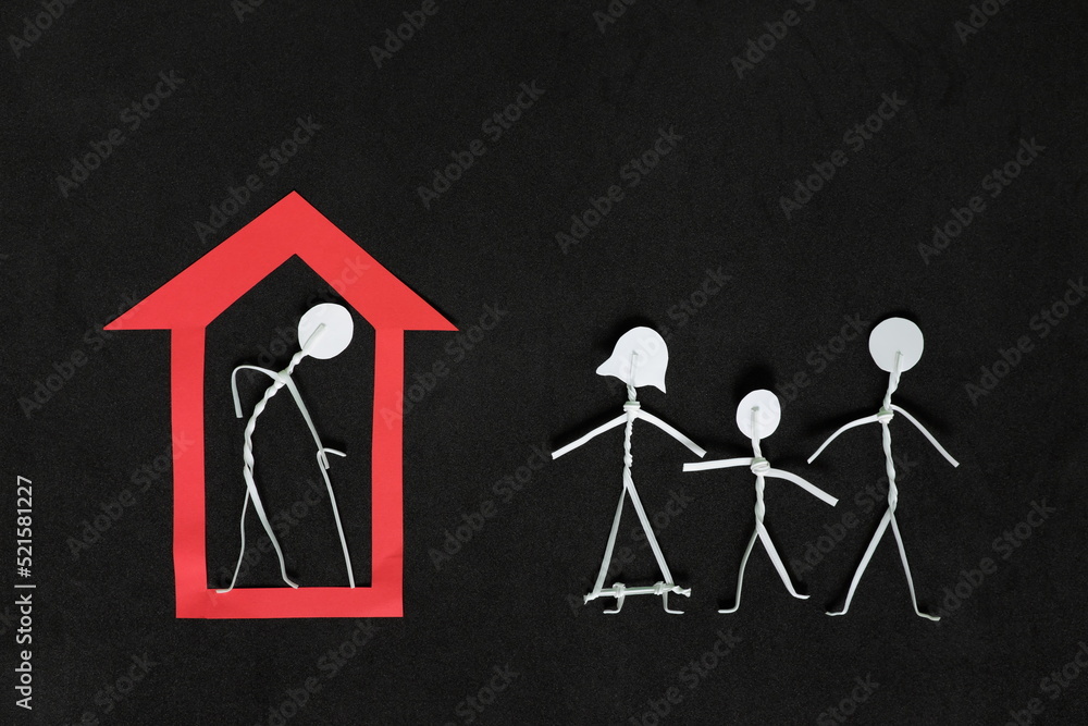 Seniors or old people feeling of isolation, social exclusion and ...