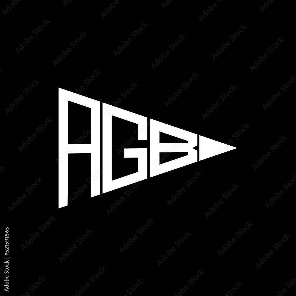 AGB letter initial creative logo design template vector illustration ...