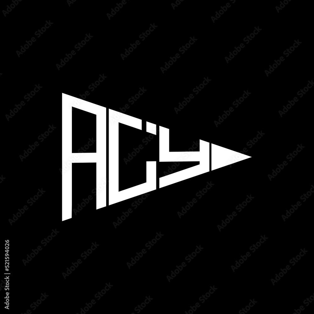 Vetor do Stock: ALY letter initial creative logo design template vector ...