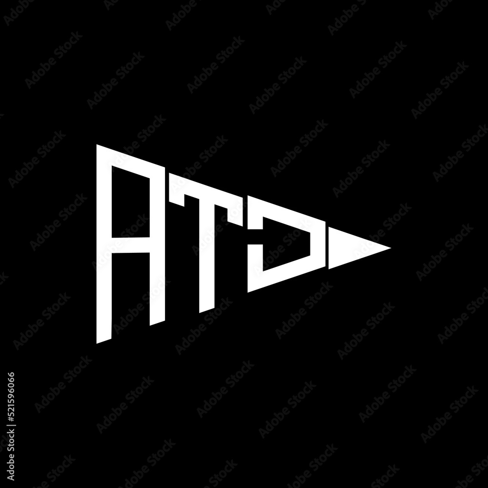 ATD letter initial creative logo design template vector illustration ...