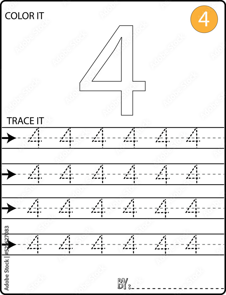 handwriting Numbers tracing pages for writing numbers Learning numbers ...