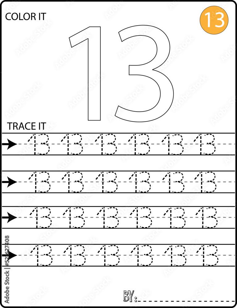 handwriting Numbers tracing pages for writing numbers Learning numbers ...