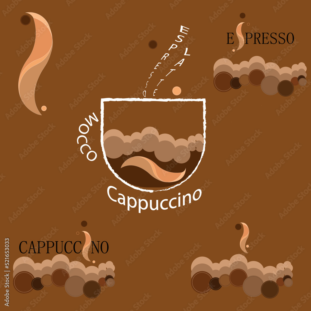 Coffee cup logo design set, isolated vector symbols Stock Vector ...