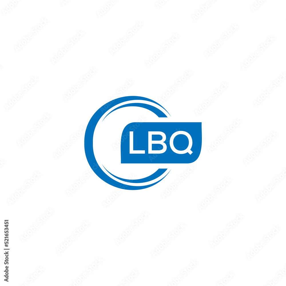LBQ letter design for logo and icon.LBQ typography for technology ...