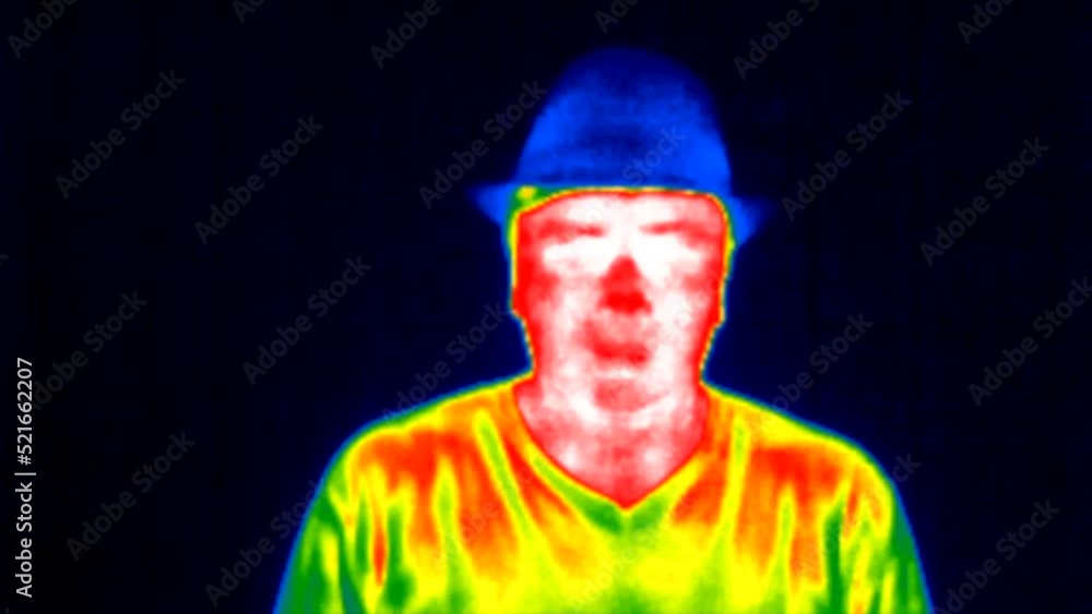 Detecting elevated high body temperature 42 C by Thermal imaging camera ...
