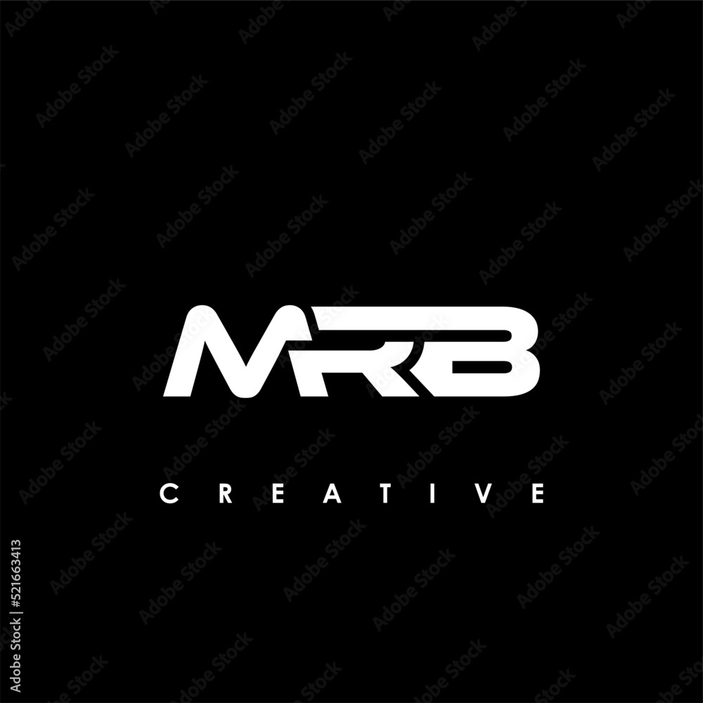 MRB Letter Initial Logo Design Template Vector Illustration Stock ...