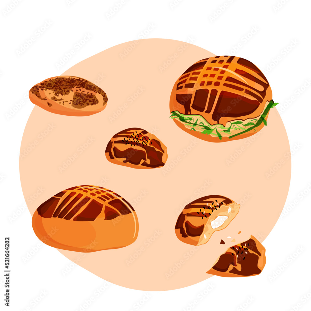 Turkish bakery and patisserie products. Various Turkish pastry products ...