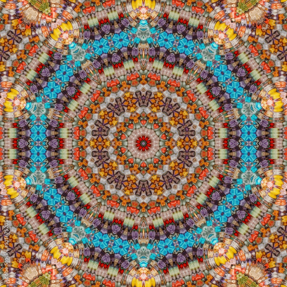 Mystical pattern design for the background. 3d illustration art for ...