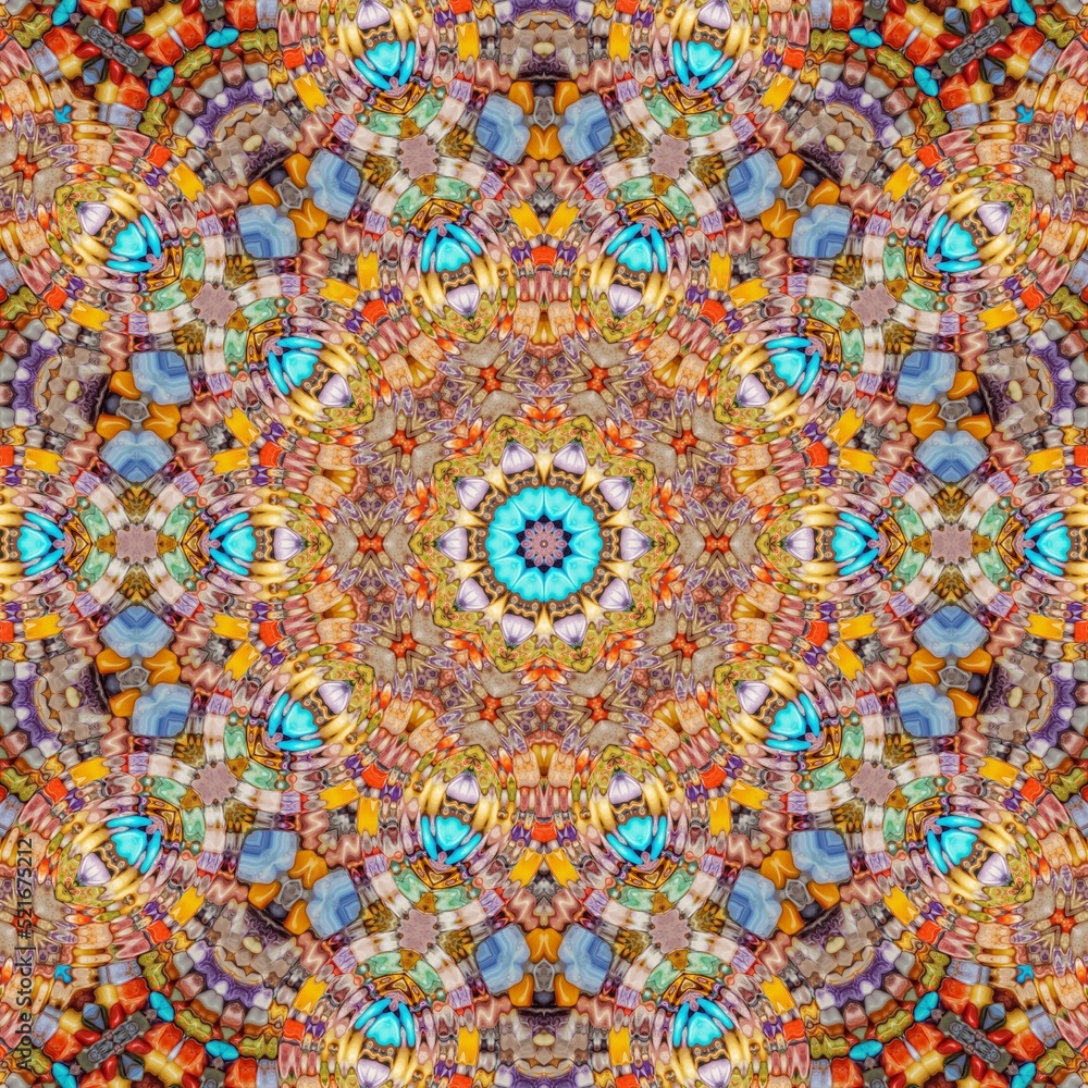 Mystical pattern design for the background. 3d illustration art for ...