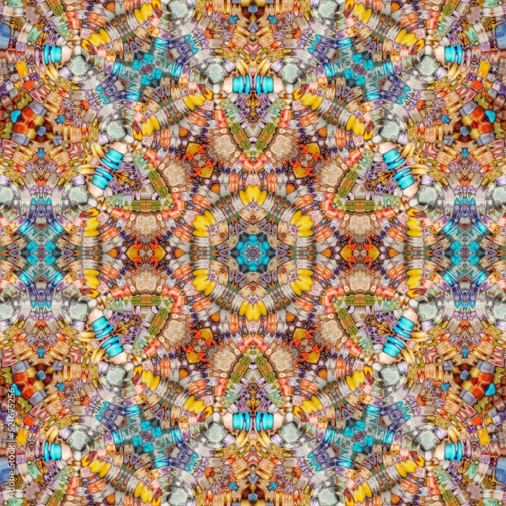 Mystical pattern design for the background. 3d illustration art for ...