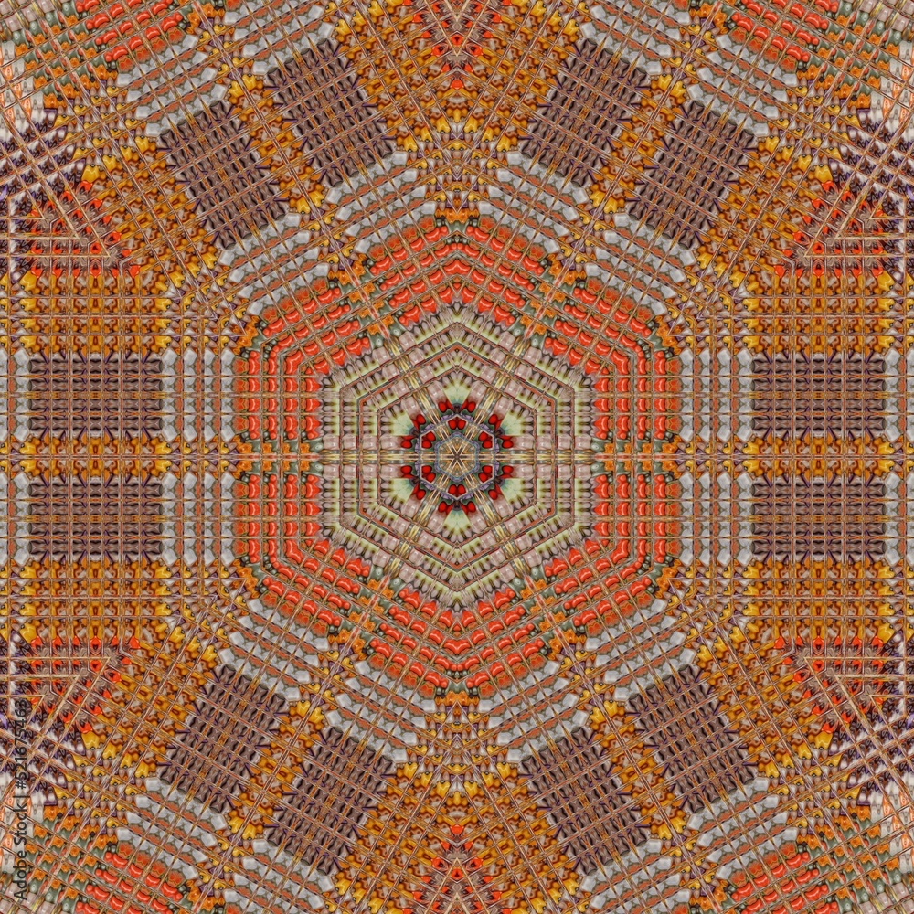 Mystical pattern design for the background. 3d illustration art for ...