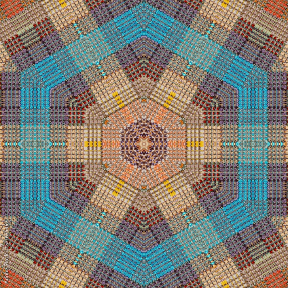 Mystical pattern design for the background. 3d illustration art for ...