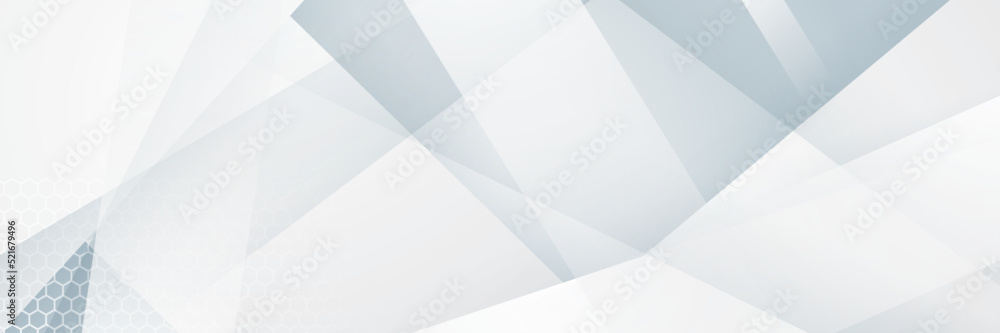 White abstract banner. Modern elegant white gray banner with creative ...
