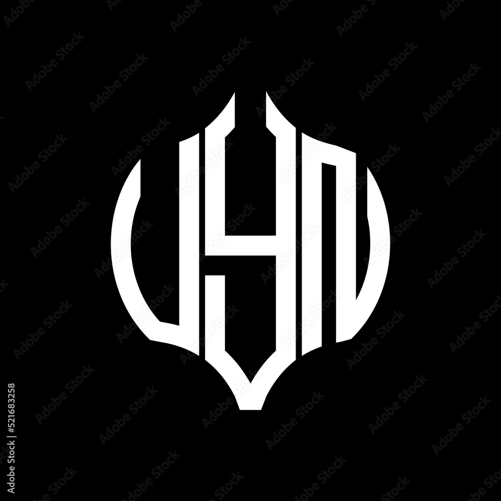 VYN letter logo. VYN best black background vector image. VYN Monogram ...