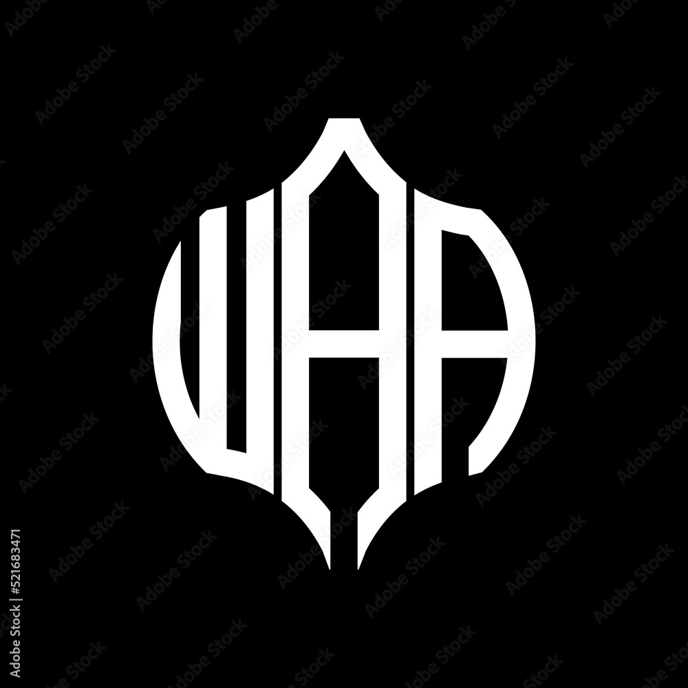 WAA letter logo. WAA best black background vector image. WAA Monogram ...