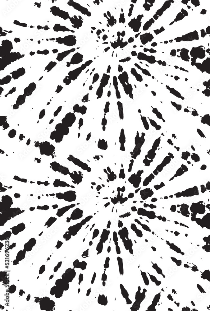 Dirty Tie Dye Stain Dark Tie Dye Vector Pattern. Dirty Bright Tye Die ...
