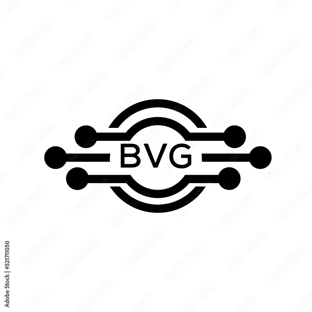 BVG letter logo. BVG best white background vector image. BVG Monogram ...