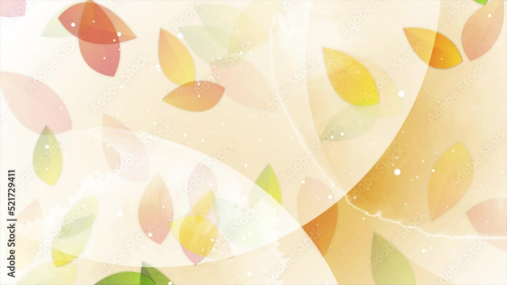 Grunge watercolor blot texture and autumn leaves abstract backgroud ...