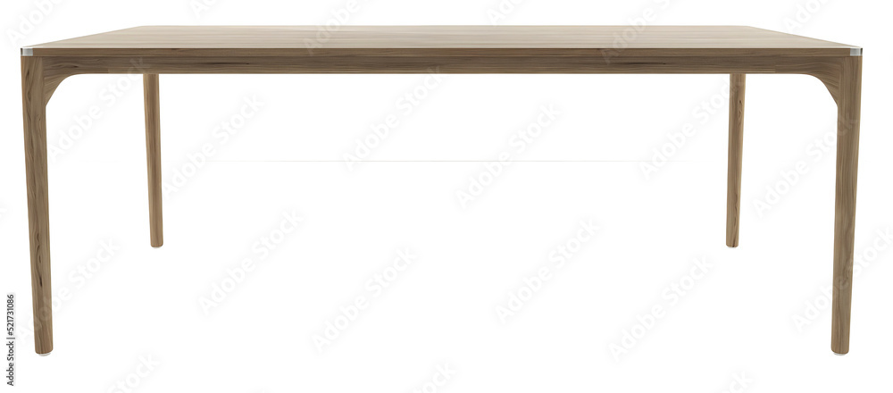Wooden table on transparent background. png. 3d rendering Stock ...