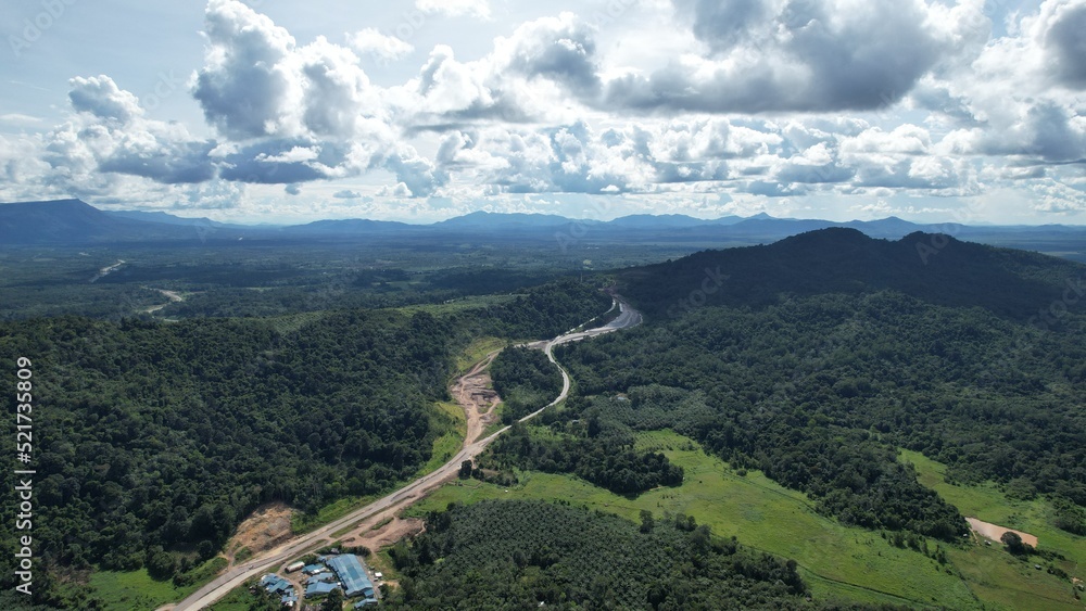 Serian, Malaysia - August 6, 2022: The Serian Town of Sarawak Stock ...