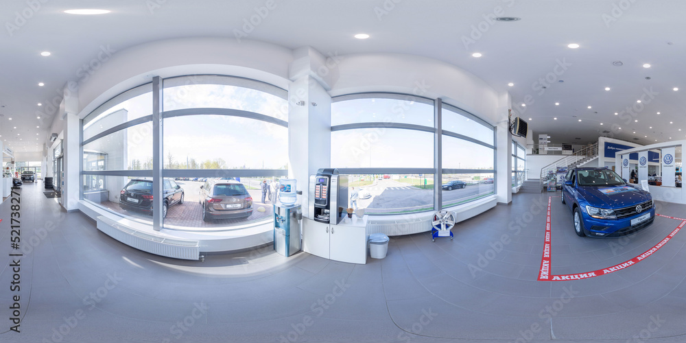 Full seamless spherical hdri panorama 360 degrees angle view inside of ...