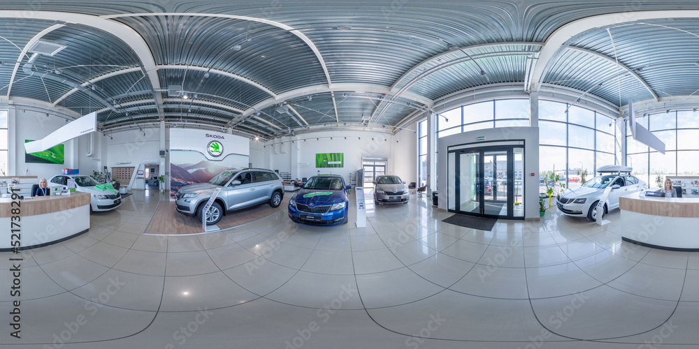 Full seamless spherical hdri panorama 360 degrees angle view inside of ...