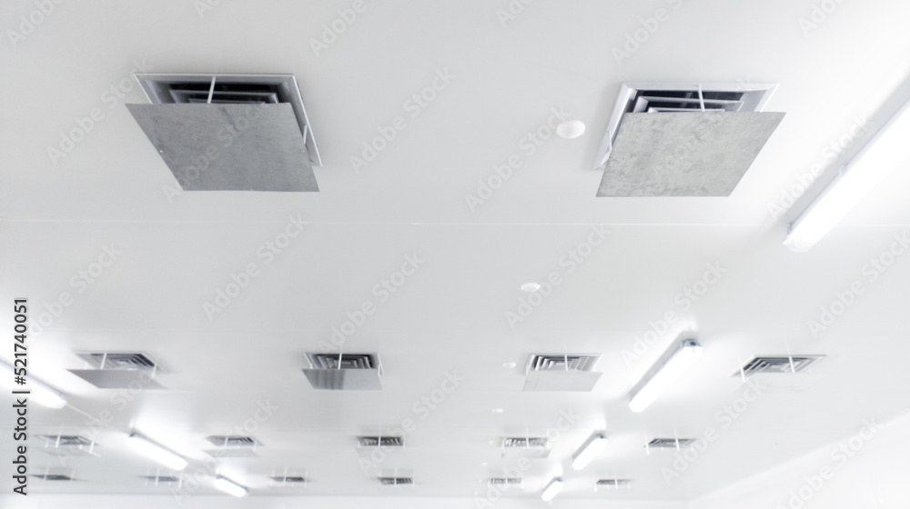 Modern indoor Ventilation Air Conditioning System. For Cooling room ...