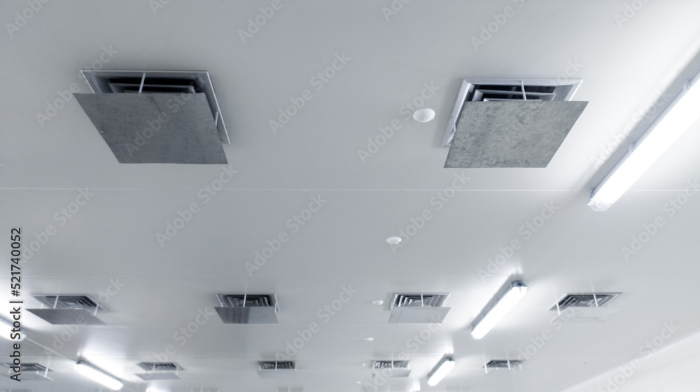 Modern indoor Ventilation Air Conditioning System. For Cooling room ...