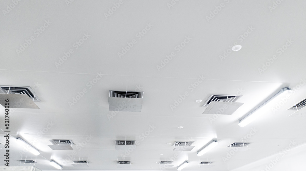 Modern indoor Ventilation Air Conditioning System. For Cooling room ...