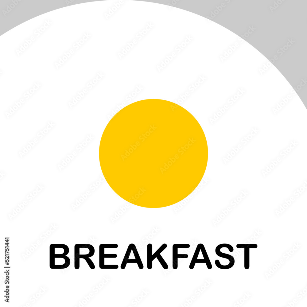 vector ultra minimalist universal logo. stylized scrambled eggs for ...