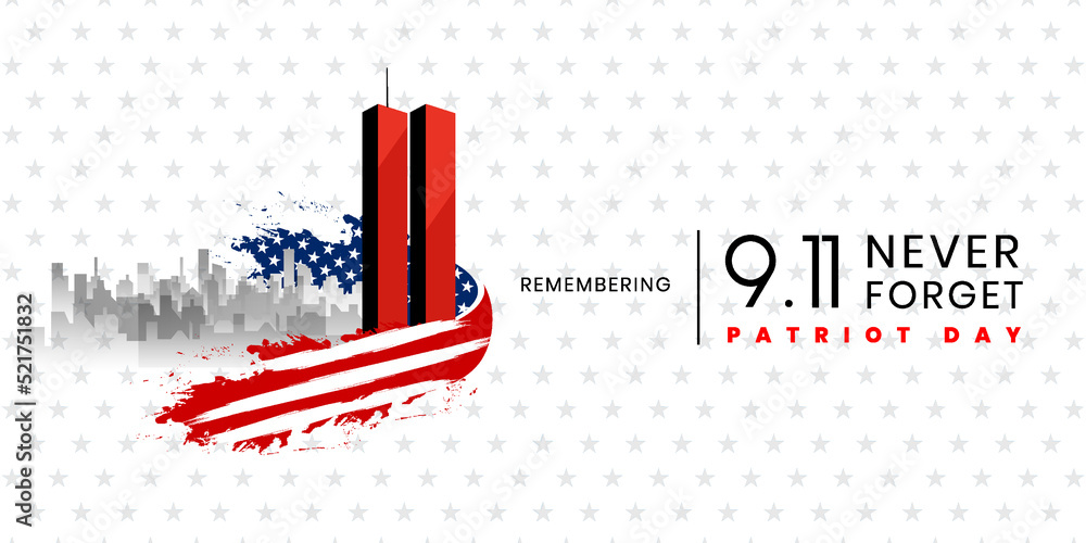Patriot Day Background, September 11, United States flag, 911 memorial ...