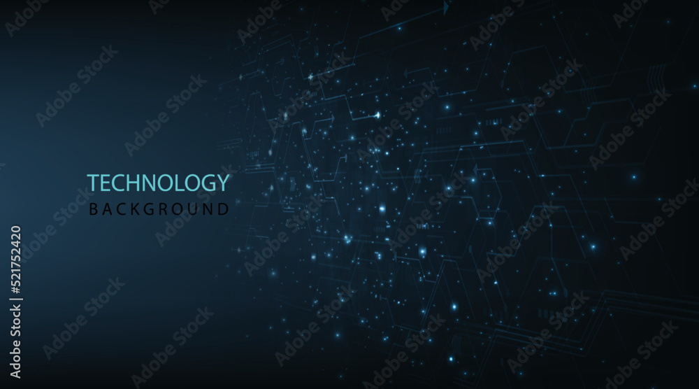Vector background shows the innovation of technology concept.Vector ...
