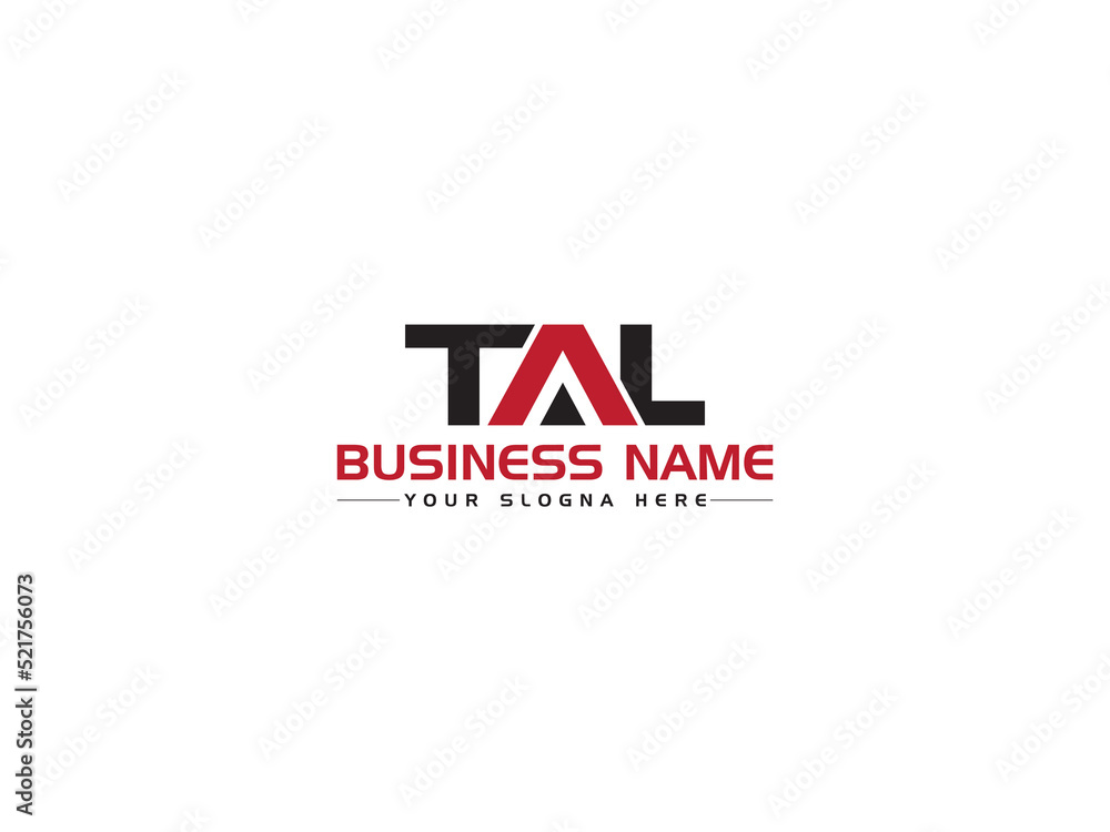 Minimalist TAL Logo Icon, Creative TA t a l Logo Image With Three ...