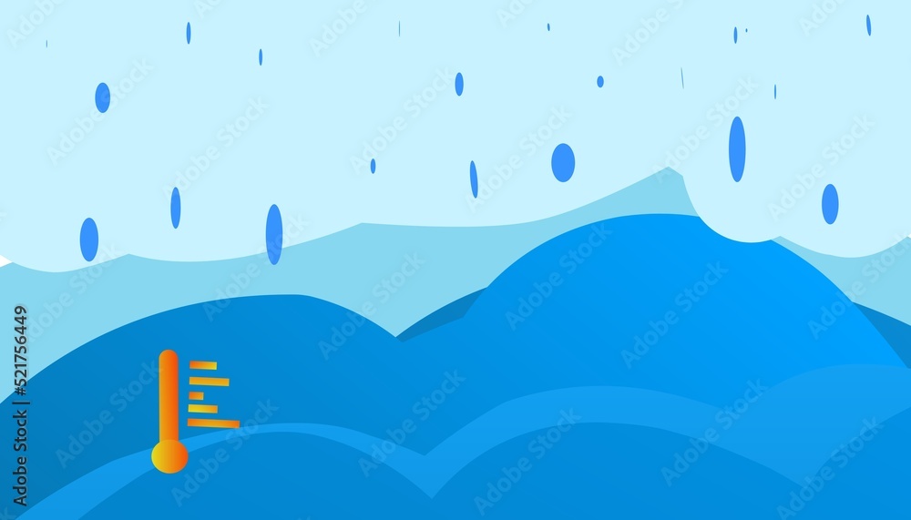 sea level rises due to rain and global warming and bad climate causing ...