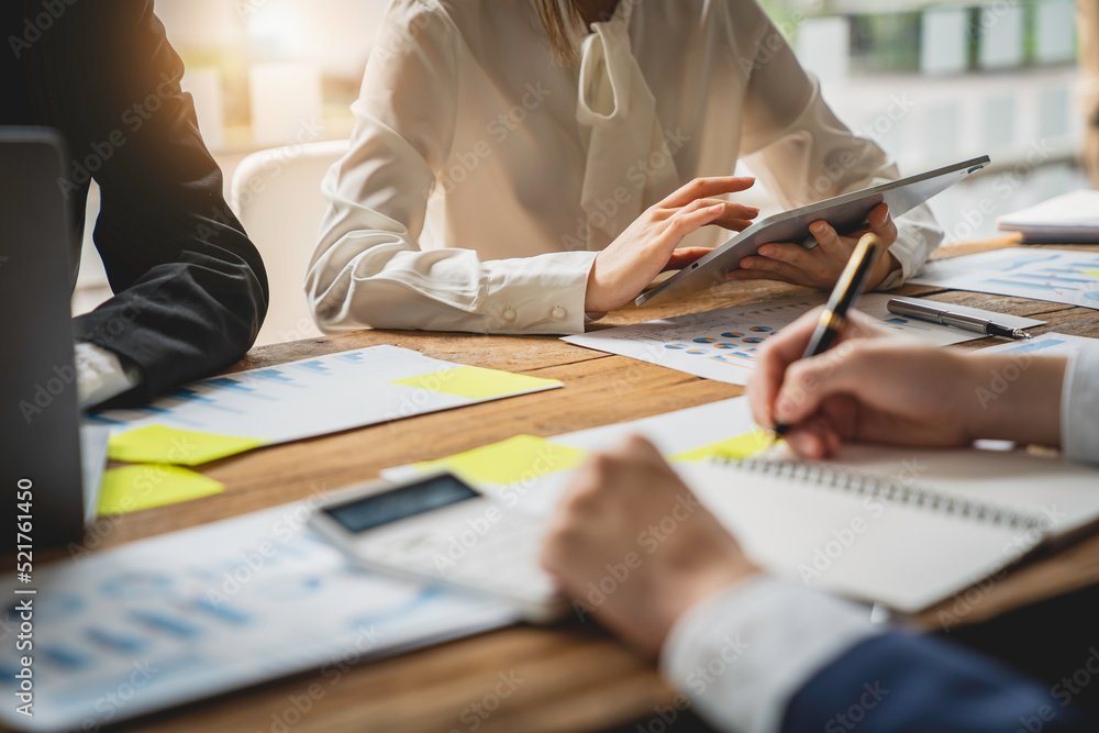 Financial teamwork with Marketing and Accounting Business professionals ...