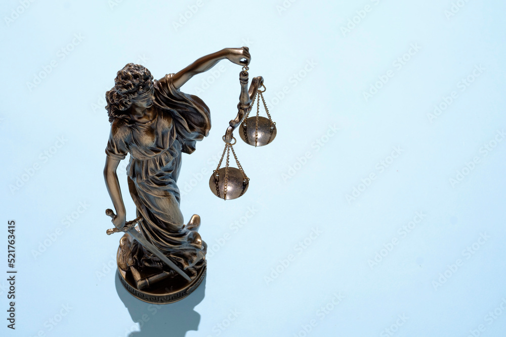 Themis statue is a symbol of the tribunal of freedom of the verdict of ...