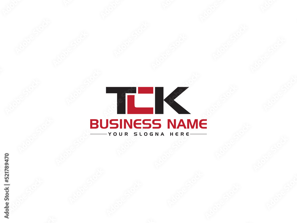 Initial TCK Logo Letter Vector, Creative TC t c k Logo Icon With ...