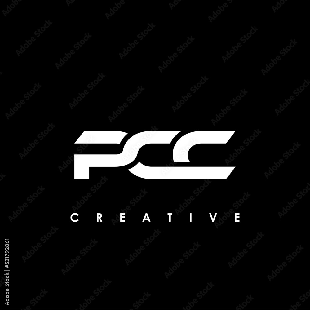 PCC Letter Initial Logo Design Template Vector Illustration Stock ...