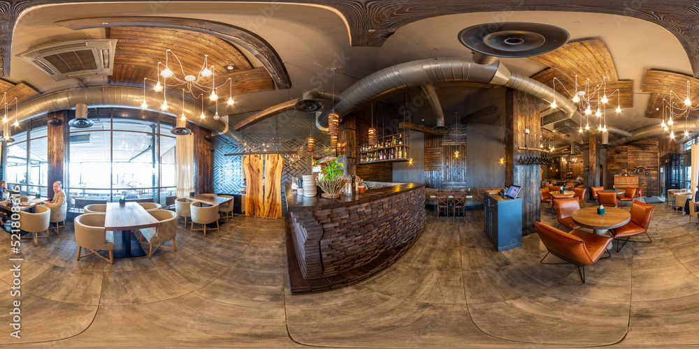 Full spherical seamless hdri panorama 360 degrees in interior stylish ...