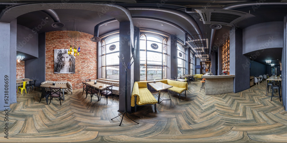 Full seamless spherical hdri panorama 360 degrees angle view in modern ...