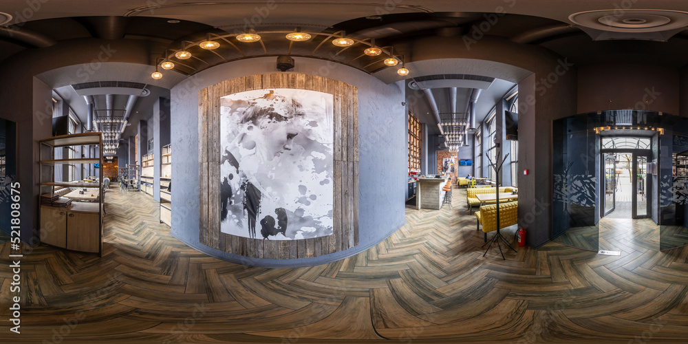 Full seamless spherical hdri panorama 360 degrees angle view in modern ...